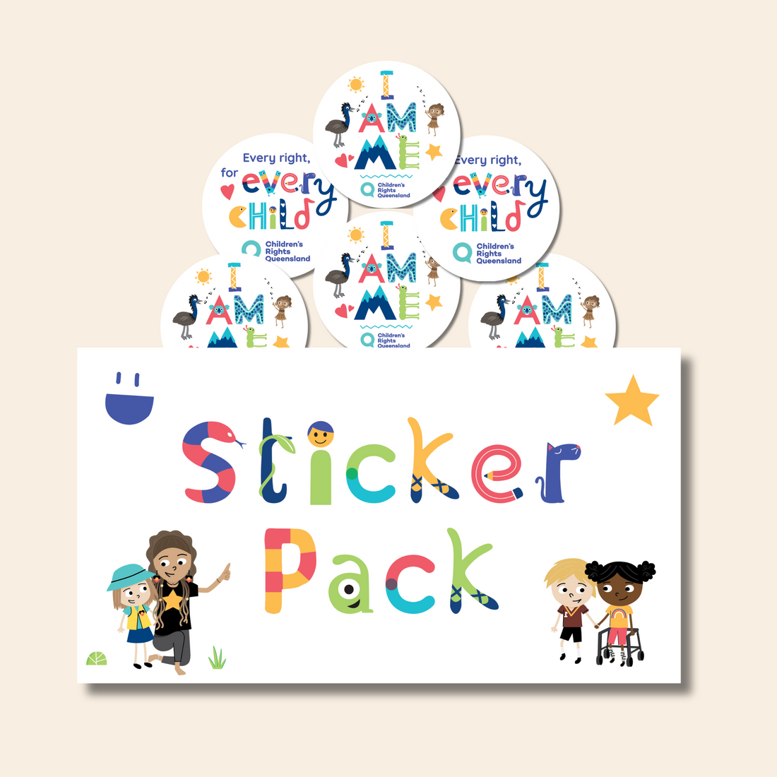 Sticker Pack (Includes 30 stickers) – Children's Rights Shop